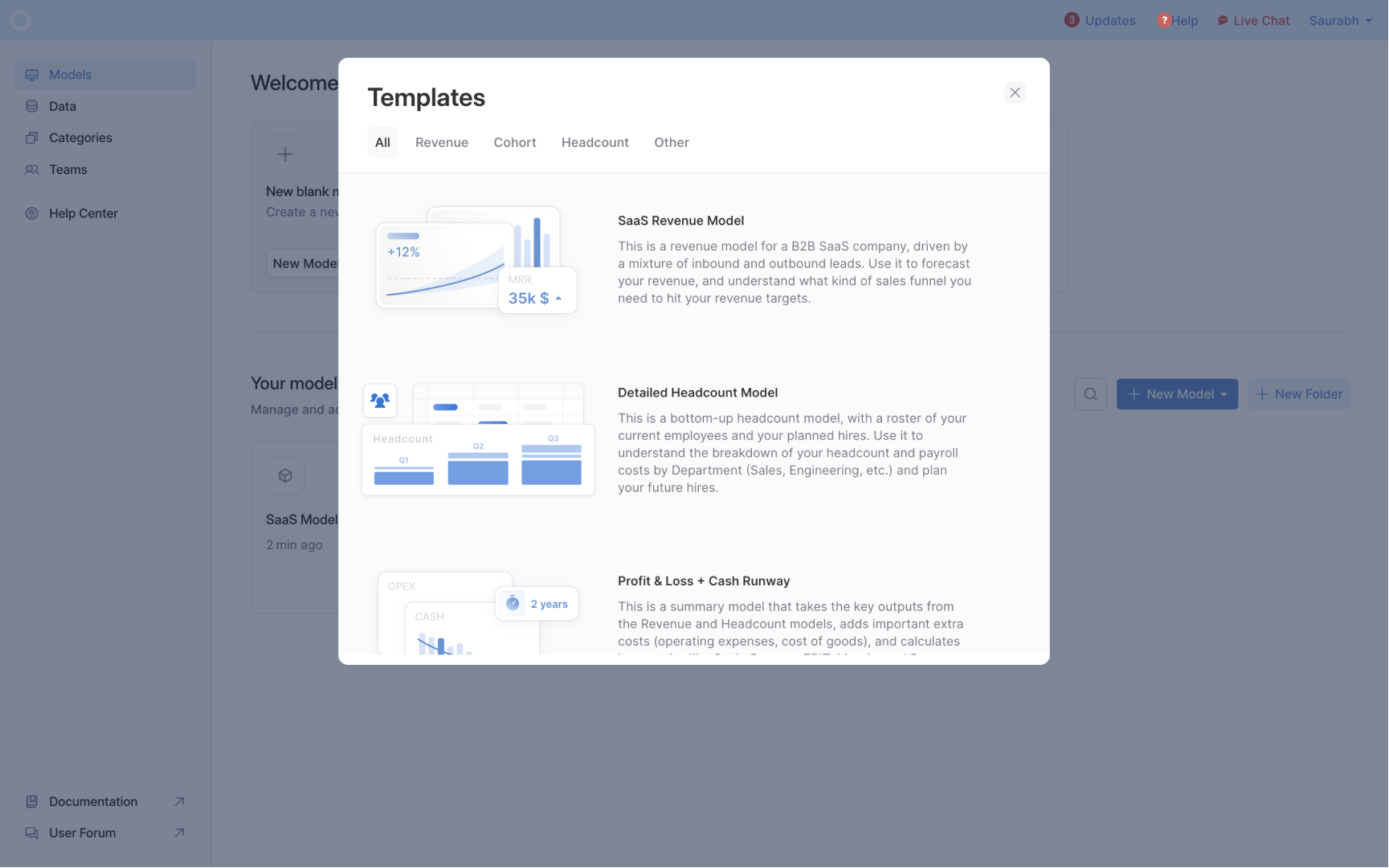 Causal | UI, UX Design | SaaS | Application Design | saas ui